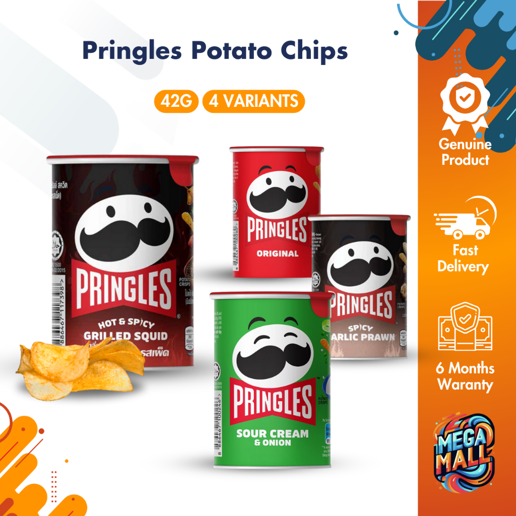 Pringles Potato Chips 42g - Crispy, Delicious, Perfect Snack for Any ...