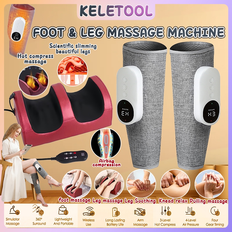 Portable Electric Foot Massager Hot compress function, promote blood ...