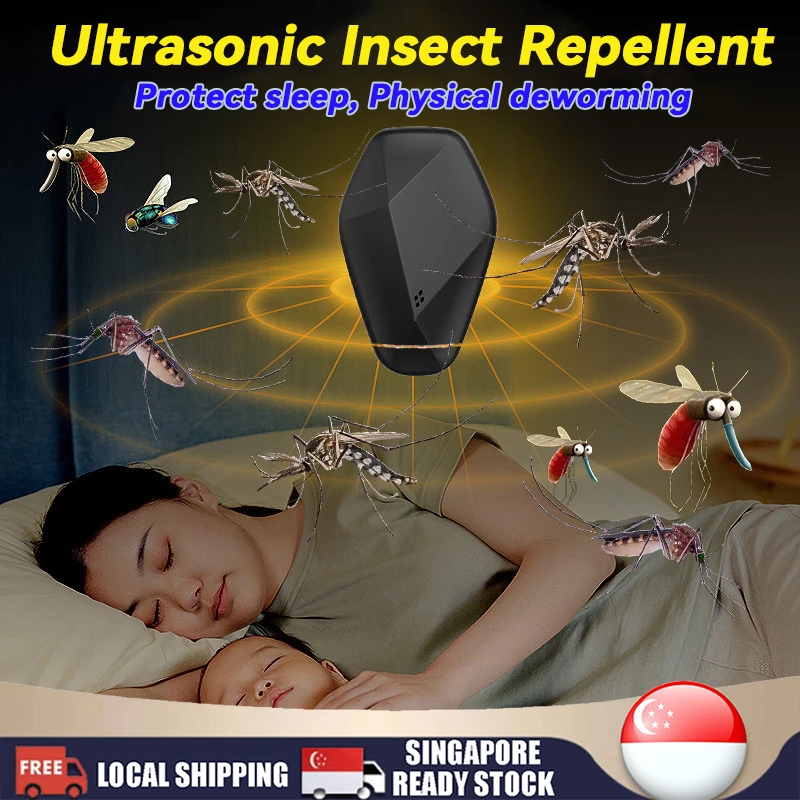 【SG】360° Intelligent Ultrasonic Pest Repellent Indoor household ...
