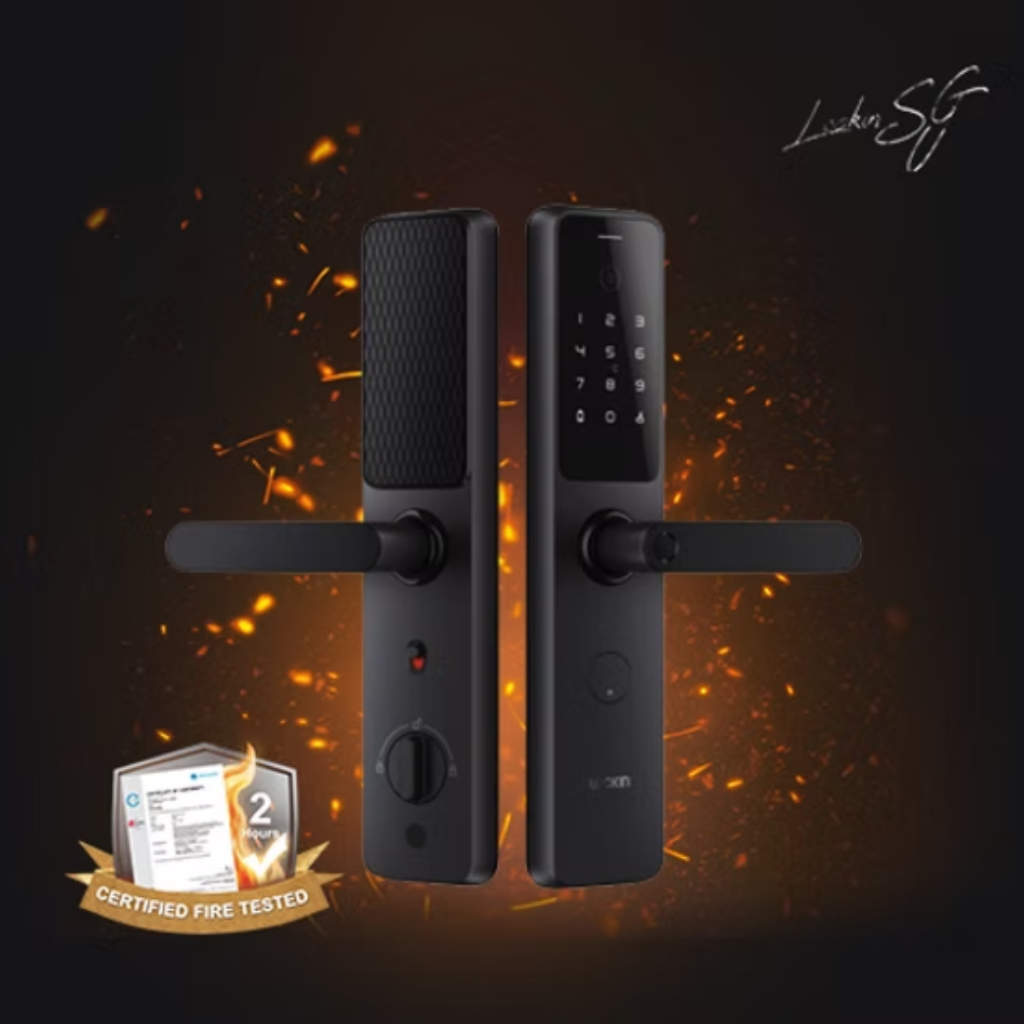 Digital Lock LOCKIN X9 Full Black Door Lock For Wooden Door Digital ...