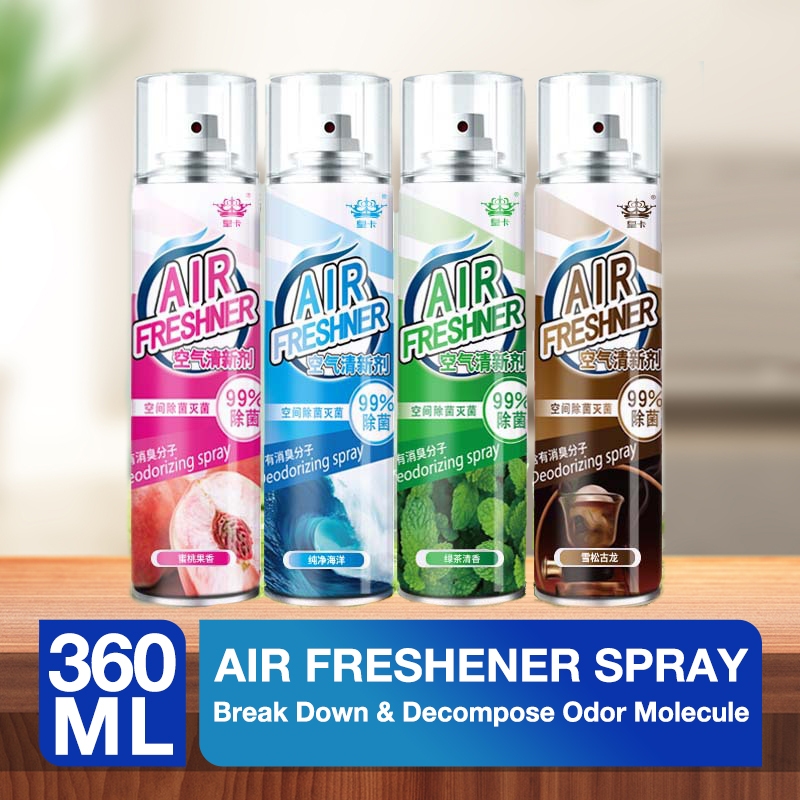 XL 360ml Air Freshener Spray Toilet Fresher Spray Odor Removal Spray ...