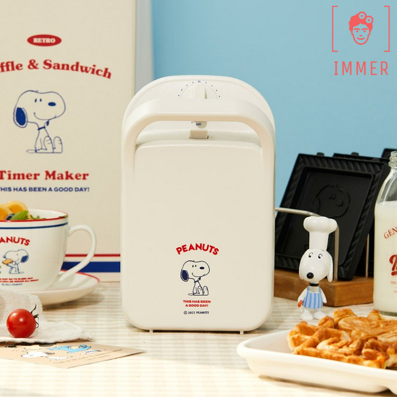 Peanuts Snoopy Retro Sandwich & Waffle Maker | Shopee Singapore
