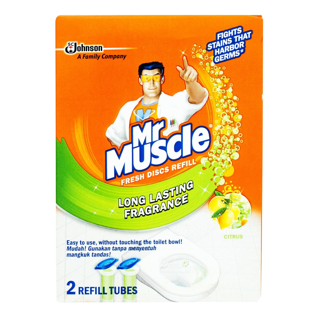 Mr Muscle Fresh Disc Citrus Refill (2x38g) | Shopee Singapore