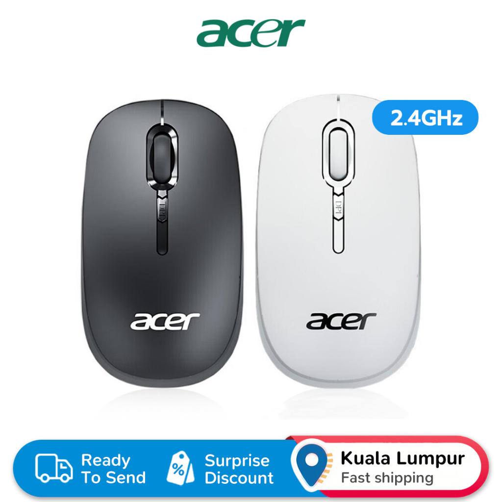 Acer Wireless Mouse M153 2.4G Wireless Connection 3 Speeds DPI Adjustment Mute Mouse | Shopee ...