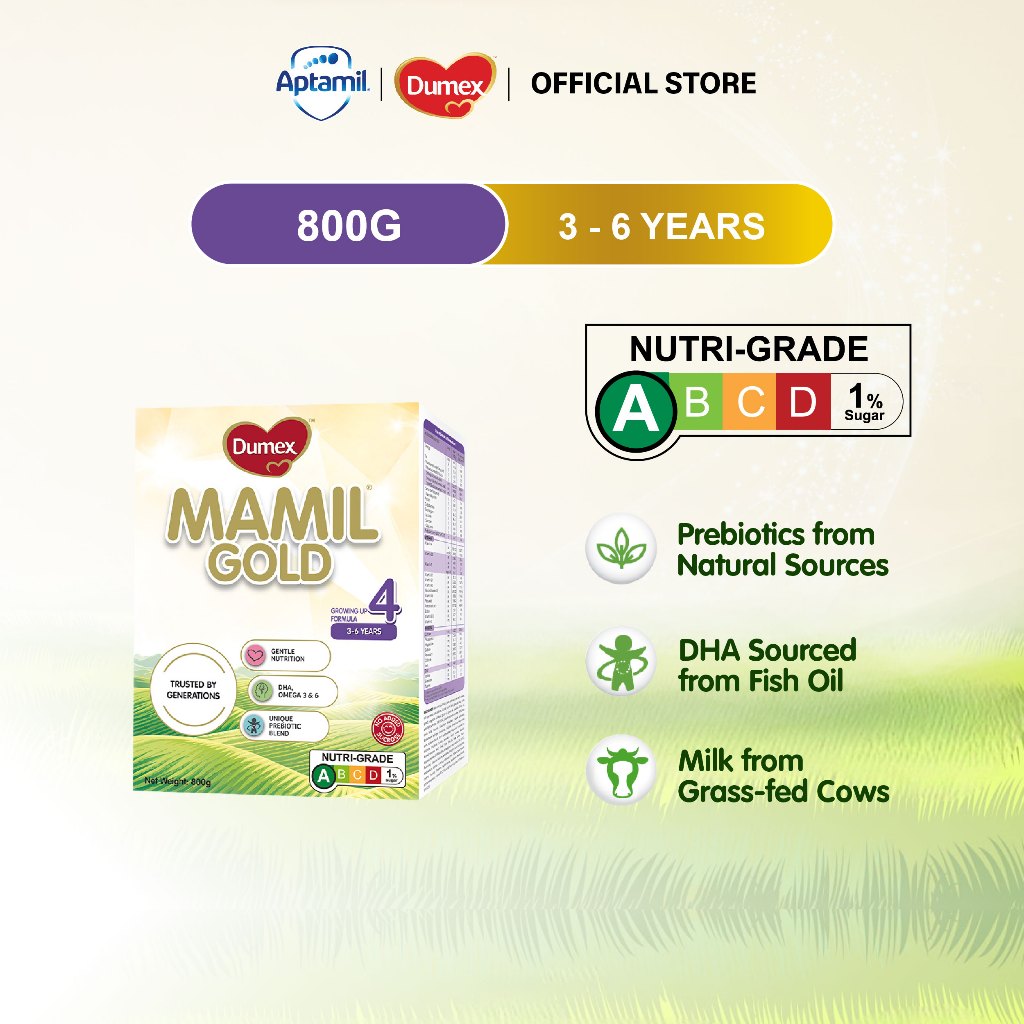 Dumex Mamil Gold Stage 4 Growing Up Kid Milk (800g) | Shopee Singapore