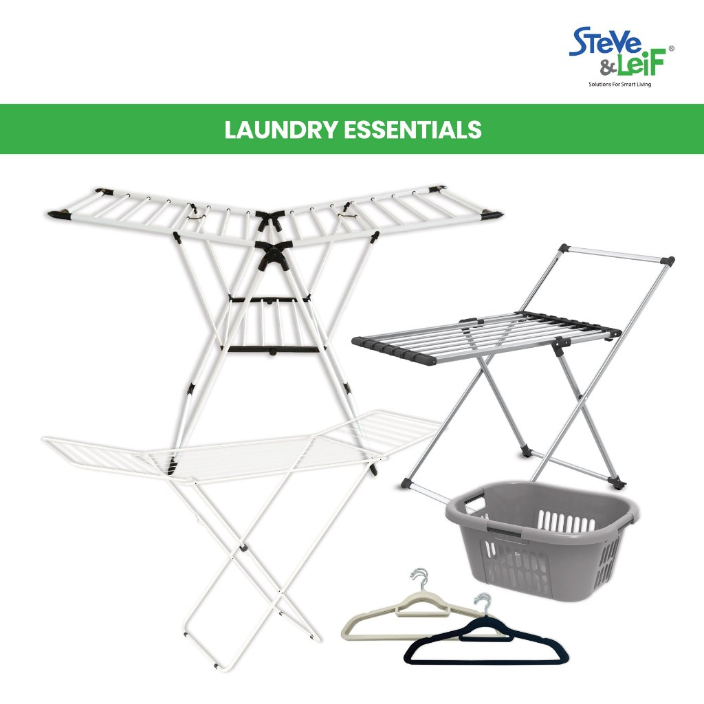Steve & Leif Lightweight Foldable Cloth/ Laundry Rack/ Laundry Hanger ...