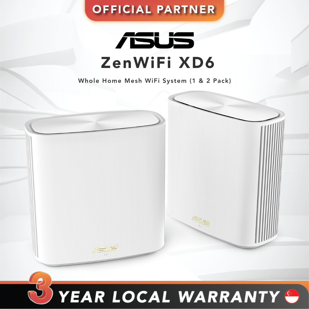 ASUS XD6 ZenWifi | AX5400 Mini Dual-Band Mesh -White (1-PK/2PK ...