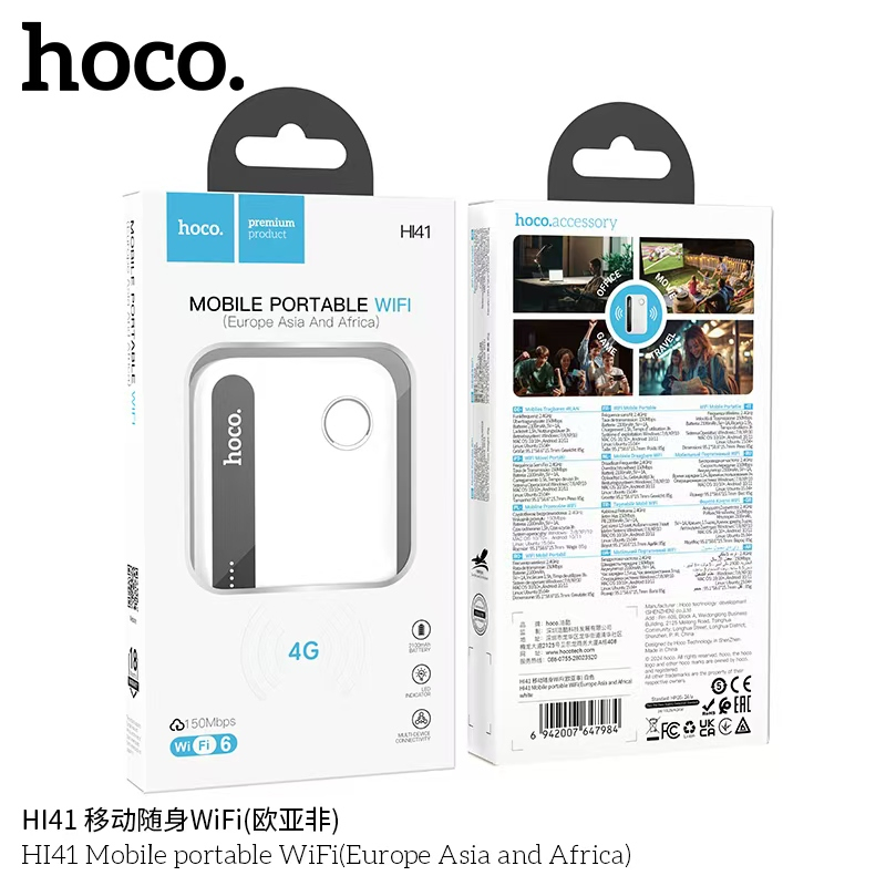 Hoco Hi41 4G LTE Mobile Wifi Modem Router Sim Card Portable Router Play ...