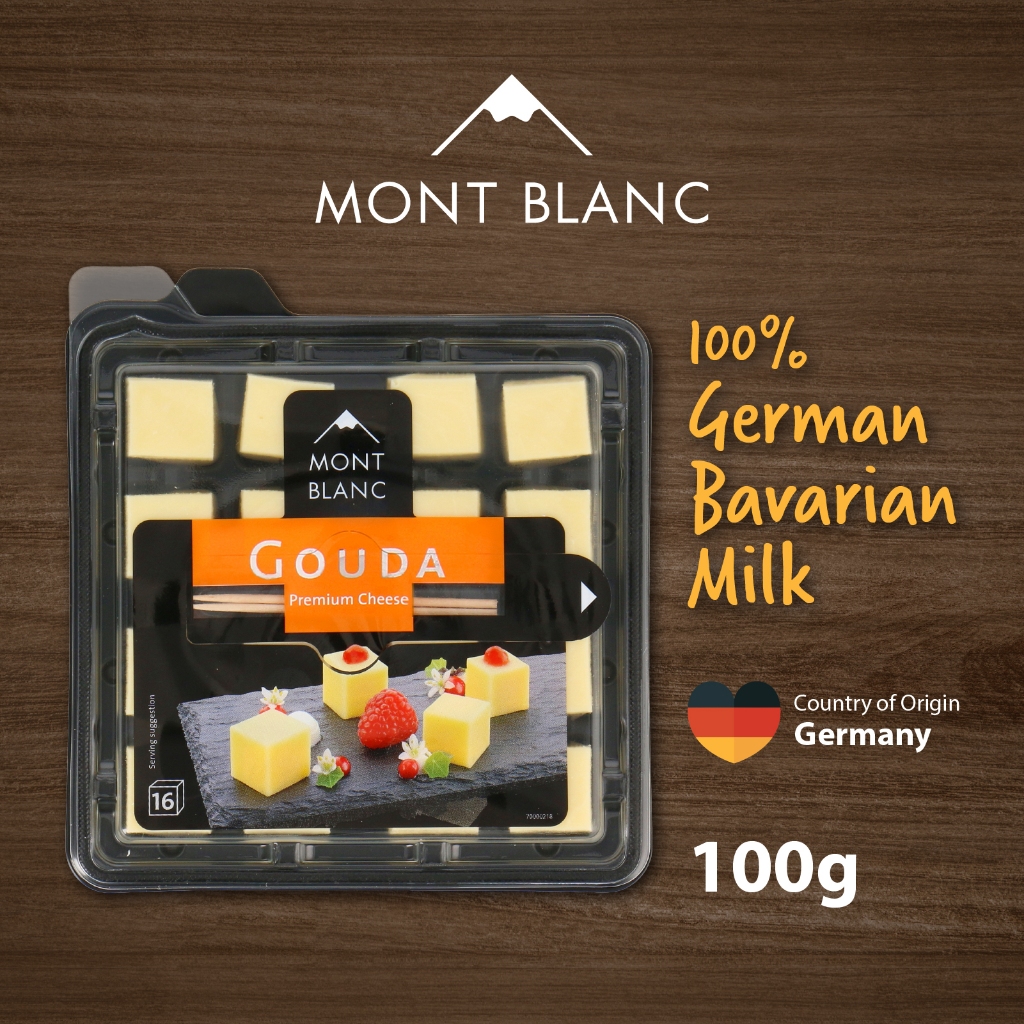 Mont Blanc Premium Gouda Cheese Cubes 100G | Shopee Singapore