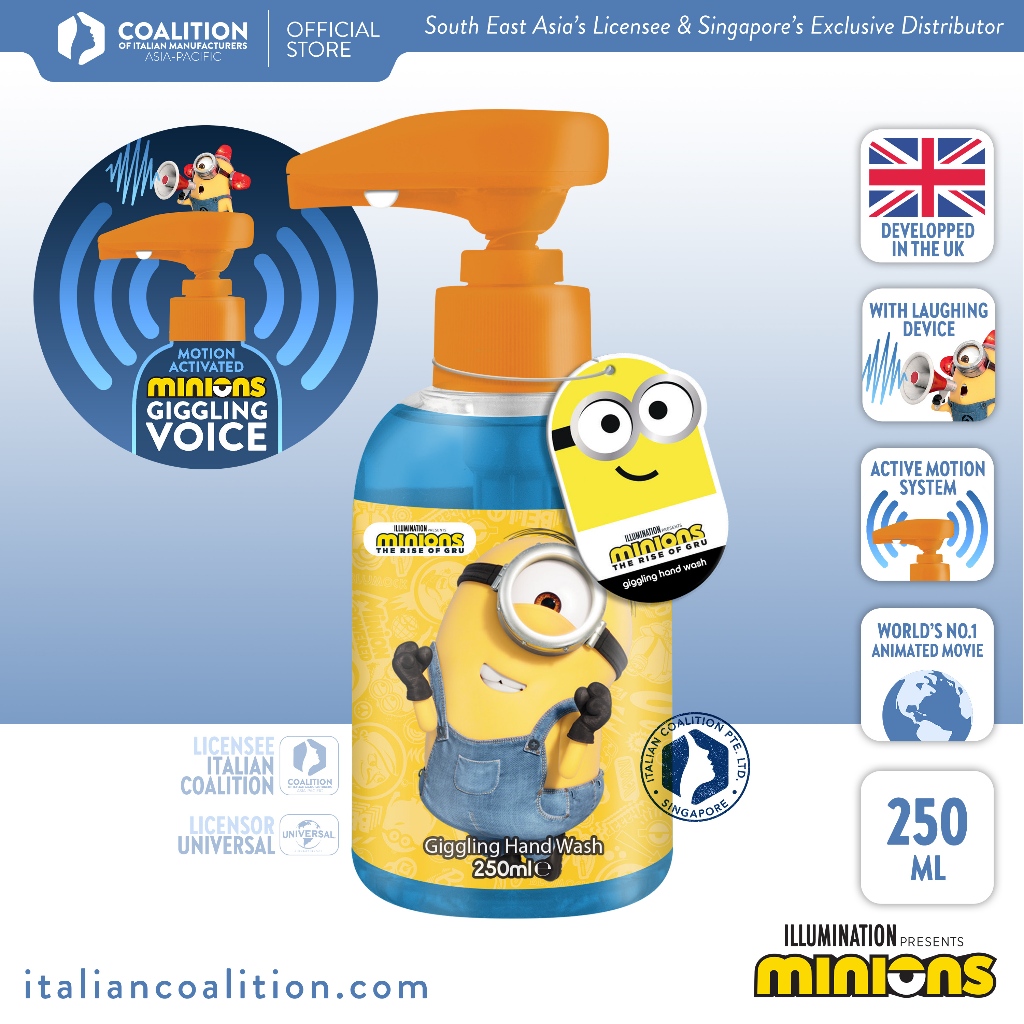 MINIONS • Giggling Hand Wash 250ml (with motion-detection laughing ...