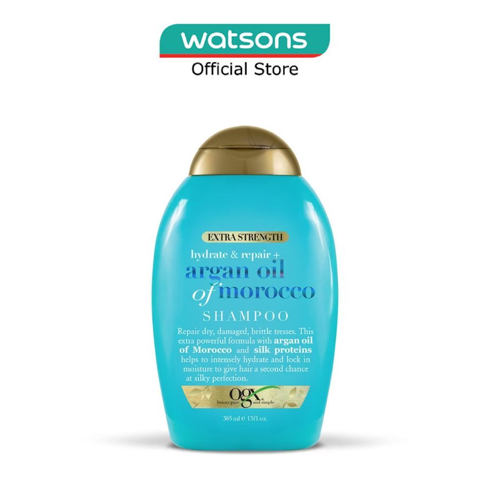 OGX Extra Strength Argan Oil Of Morocco Shampoo (For Dry Hair Moisture ...