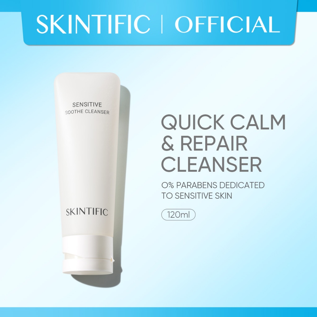 SKINTIFIC Sensitive Soothe Cleanser 120ml specially formulated for ...