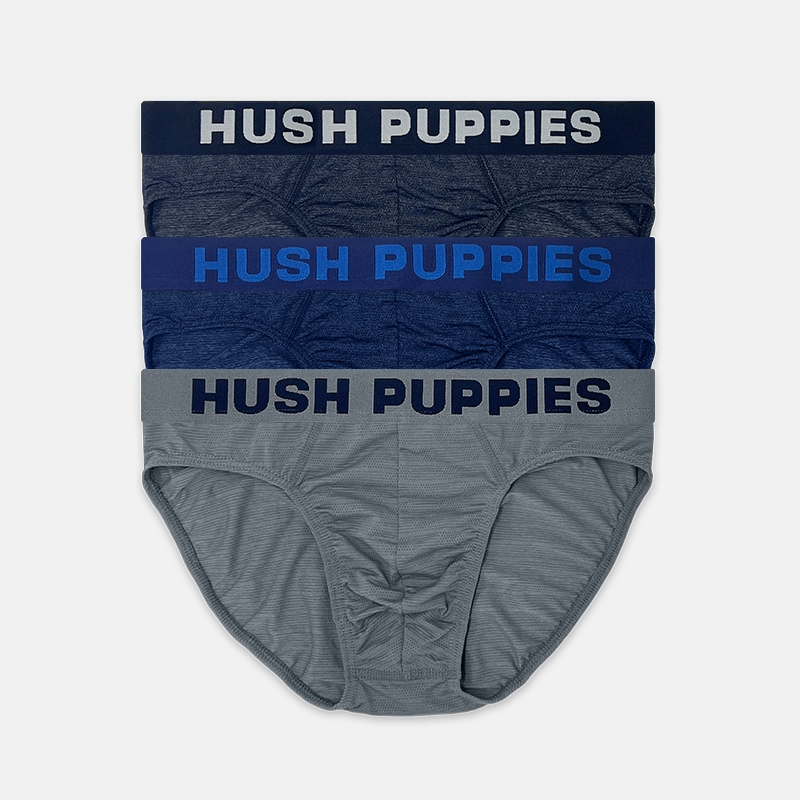 Hush Puppies 3pcs Men Mini Briefs Microfiber Elastane HMB539629 ...