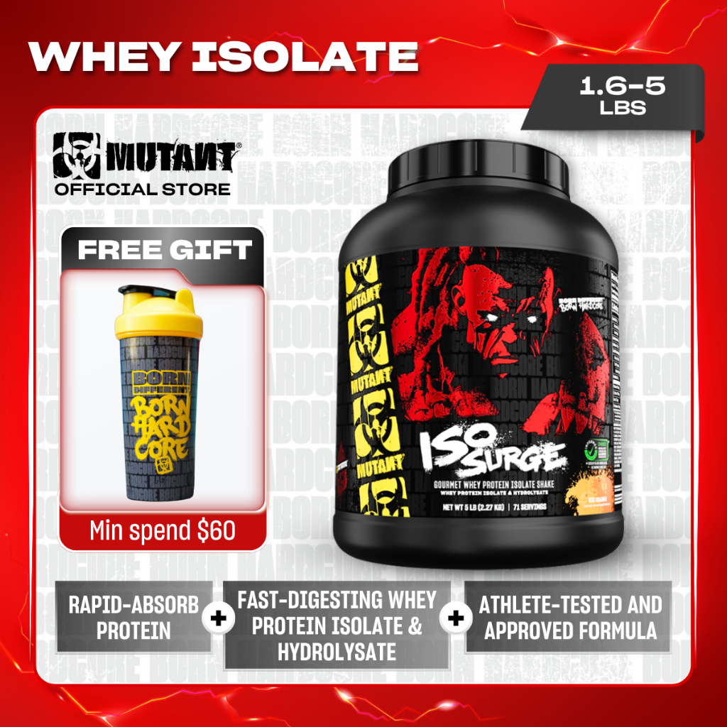Mutant, ISO Surge, Whey Protein Isolate, Digestive Enzyme, Protein ...