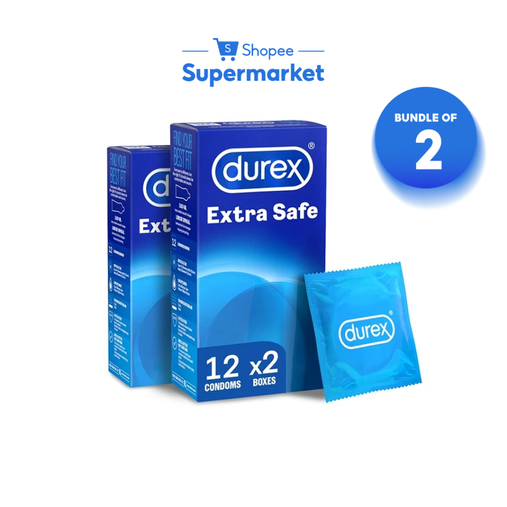 [Bundle of 2] Durex Extra Safe Condoms (12s) | Shopee Singapore