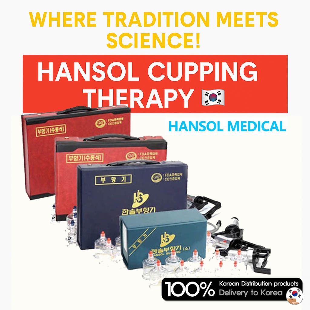 [HANSOL] Korea Cupping Therapy Sets 10cups ,19 cups, 30cups, 50cups Set ...