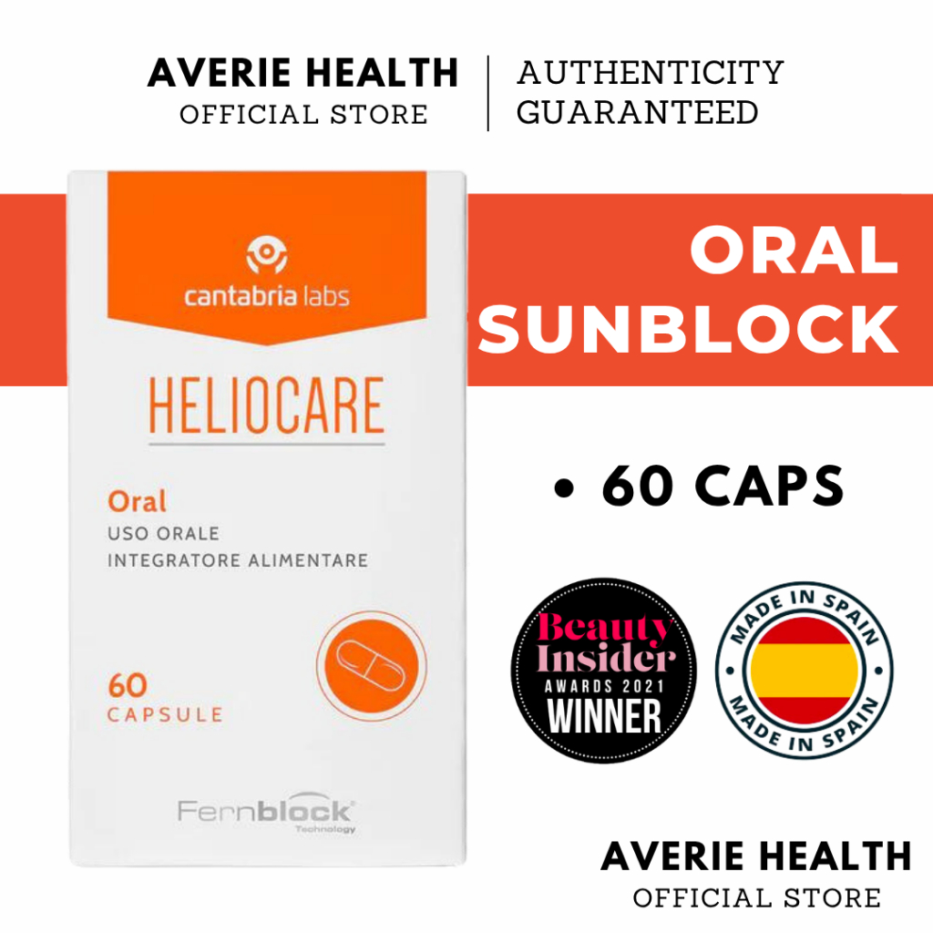 [EXP 07/28] Heliocare Oral Capsules EU 60s | Oral Sunblock, Prevent ...