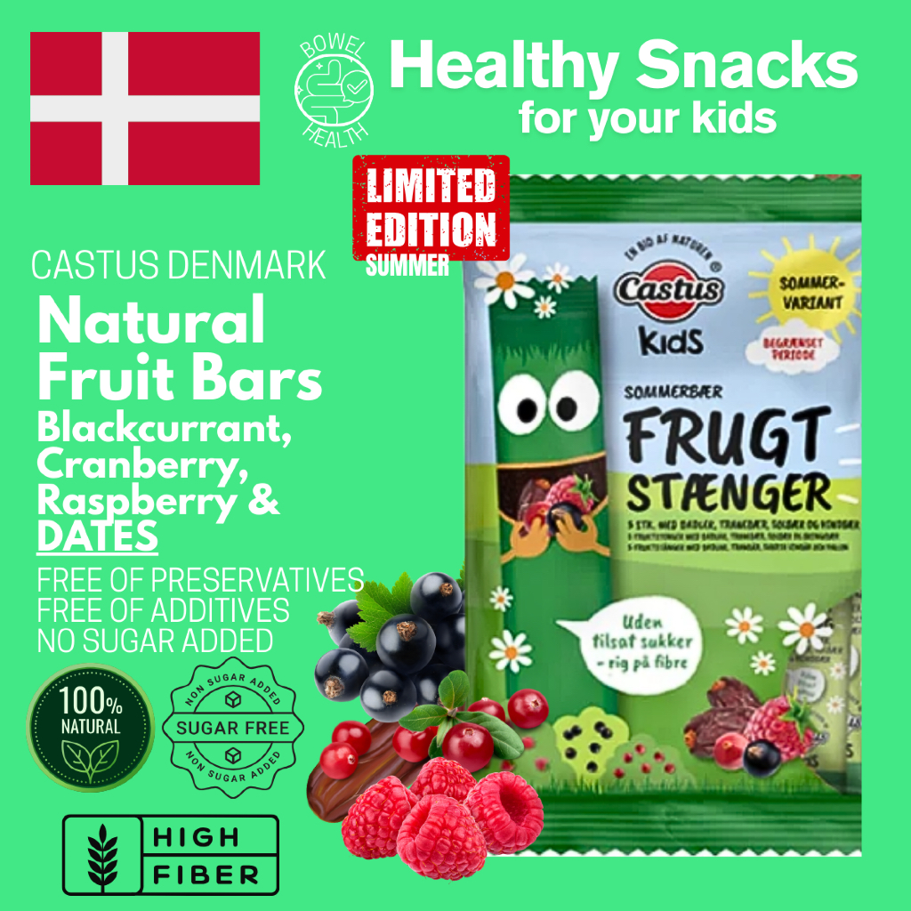 Castus Fruit Bar Summer Edition Berries & Dates (5x20g) SUGARFREE ...