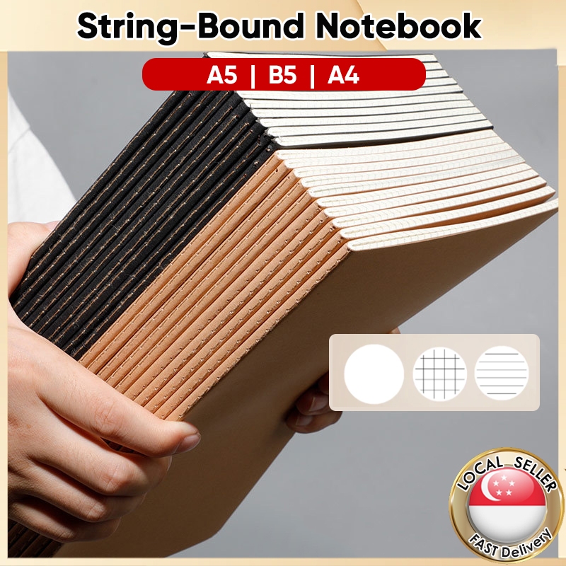 SG Notebook/Exercise Book - A5/B5/A4, Lined/Grid/Blank, 80-GSM, String ...