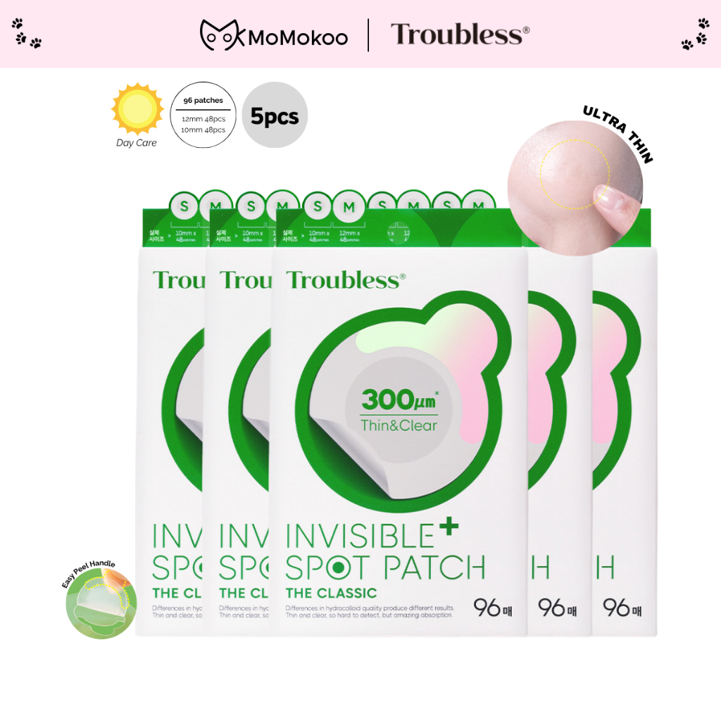 [Troubless] Invisible Plus Spot Patch The Classic 96pcs *5pcs (pimple ...