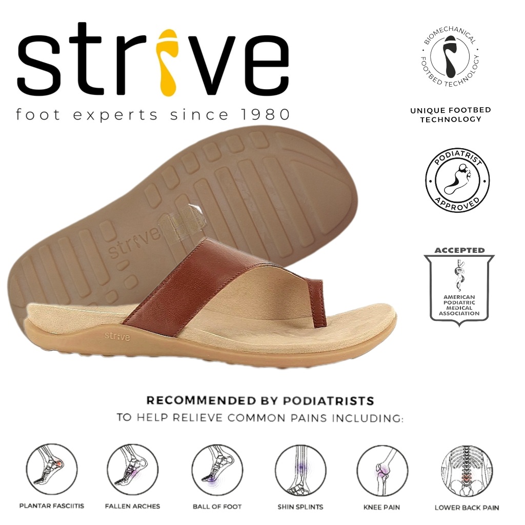 Strive Capri III Women's Supportive Sandal (Tan) | Shopee Singapore