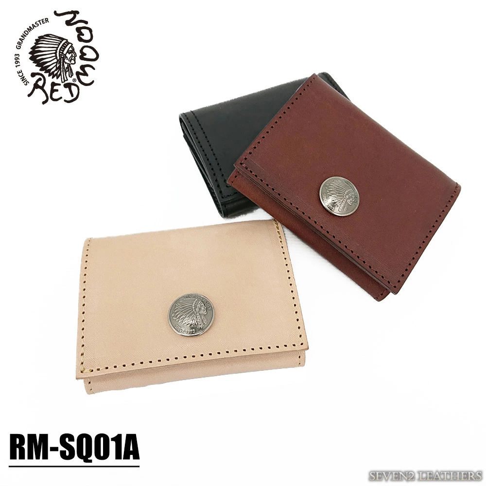 REDMOON RM-SQ01A Mini Wallet Trifold Small Leather Wallet Compact ...