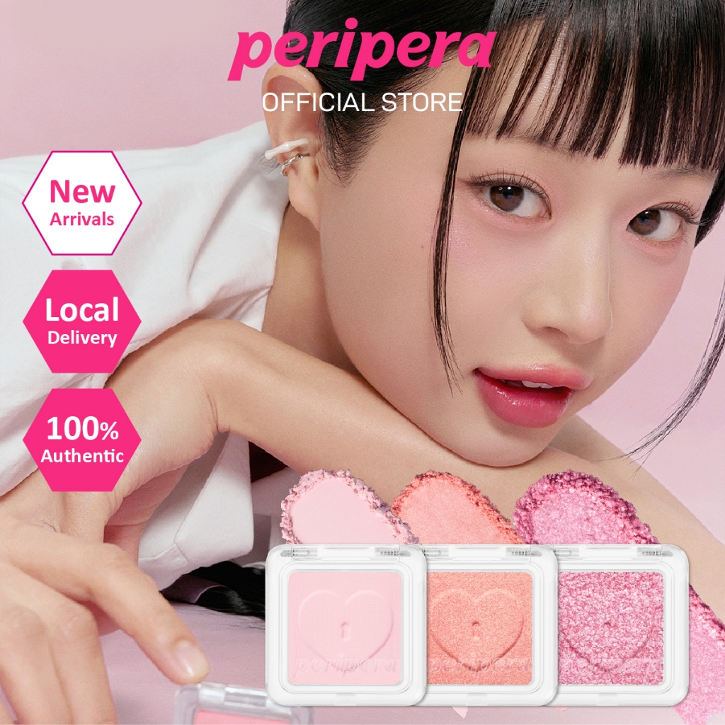 [PERIPERA] Heart Pocket Single Eyeshadow (20 Color l Curated Color ...