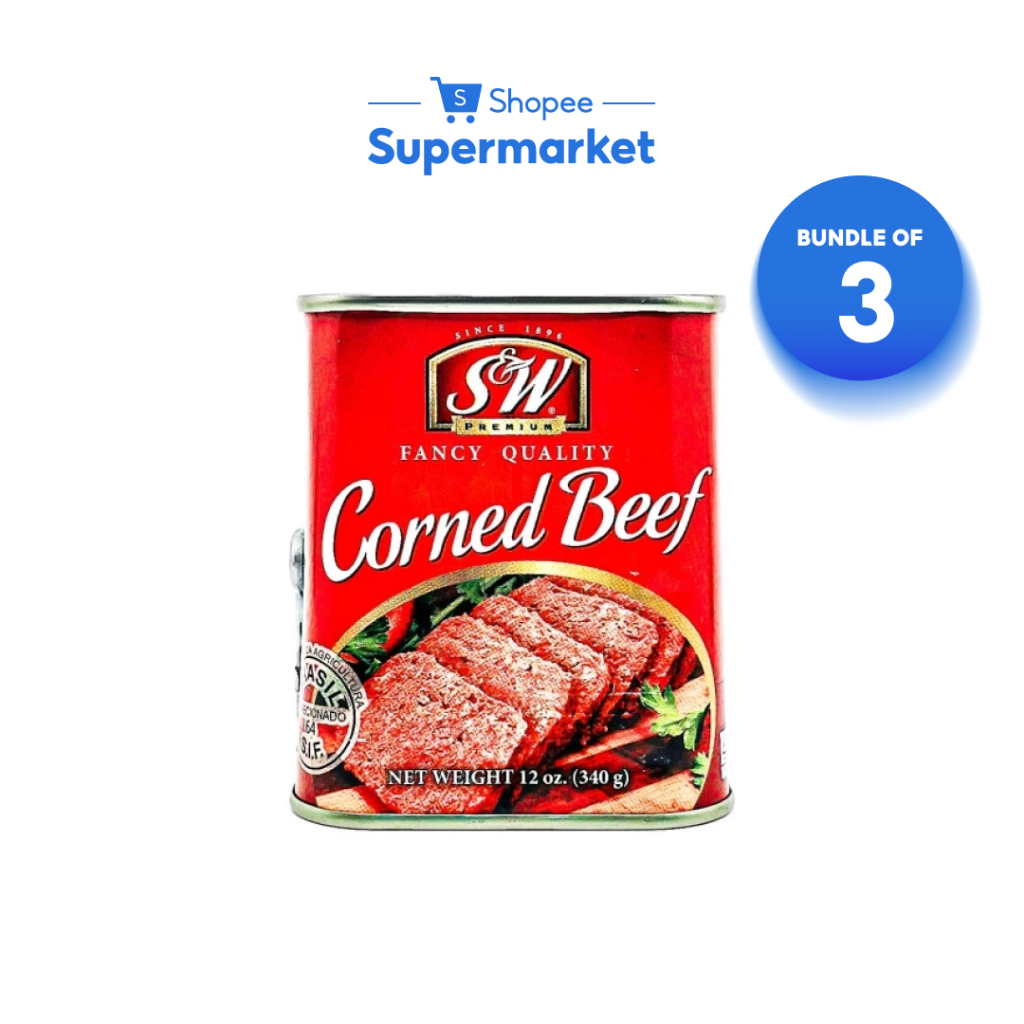 [Bundle of 3] S&W Fancy Quality Corned Beef (340g) | Shopee Singapore