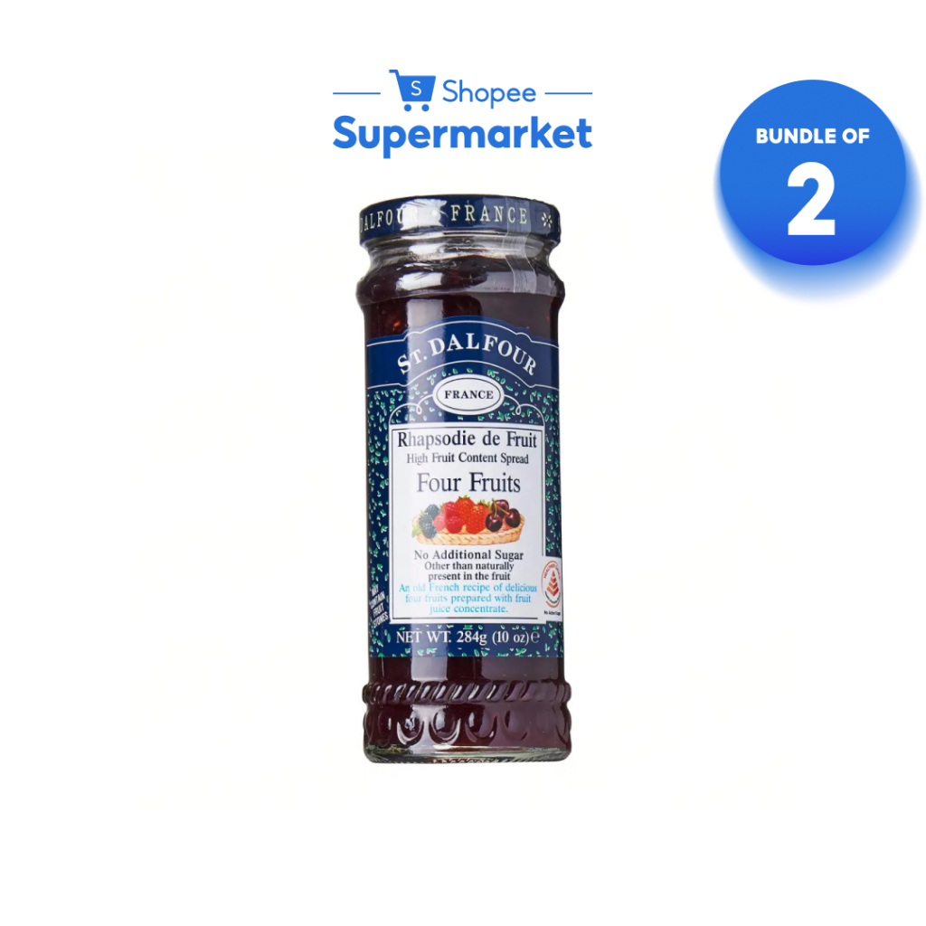 [Bundle of 2] St. Dalfour Rhapsodie De Fruits Four Fruits Jam (284g ...