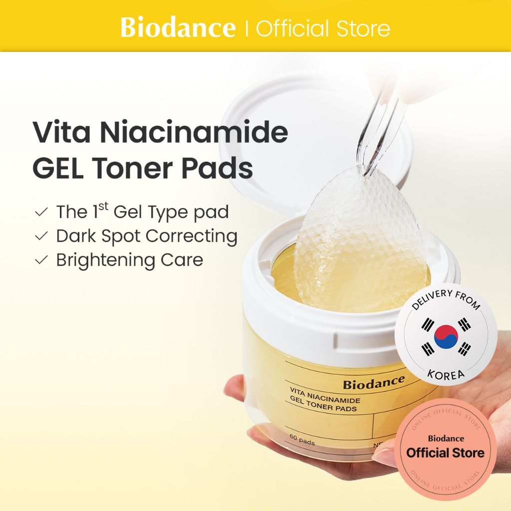 [Biodance Official] Vita Niacinamide Gel Toner Pad (60pads) | Non ...