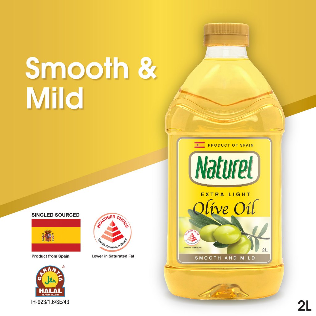 Naturel Extra Light Olive Oil (2L) | Shopee Singapore