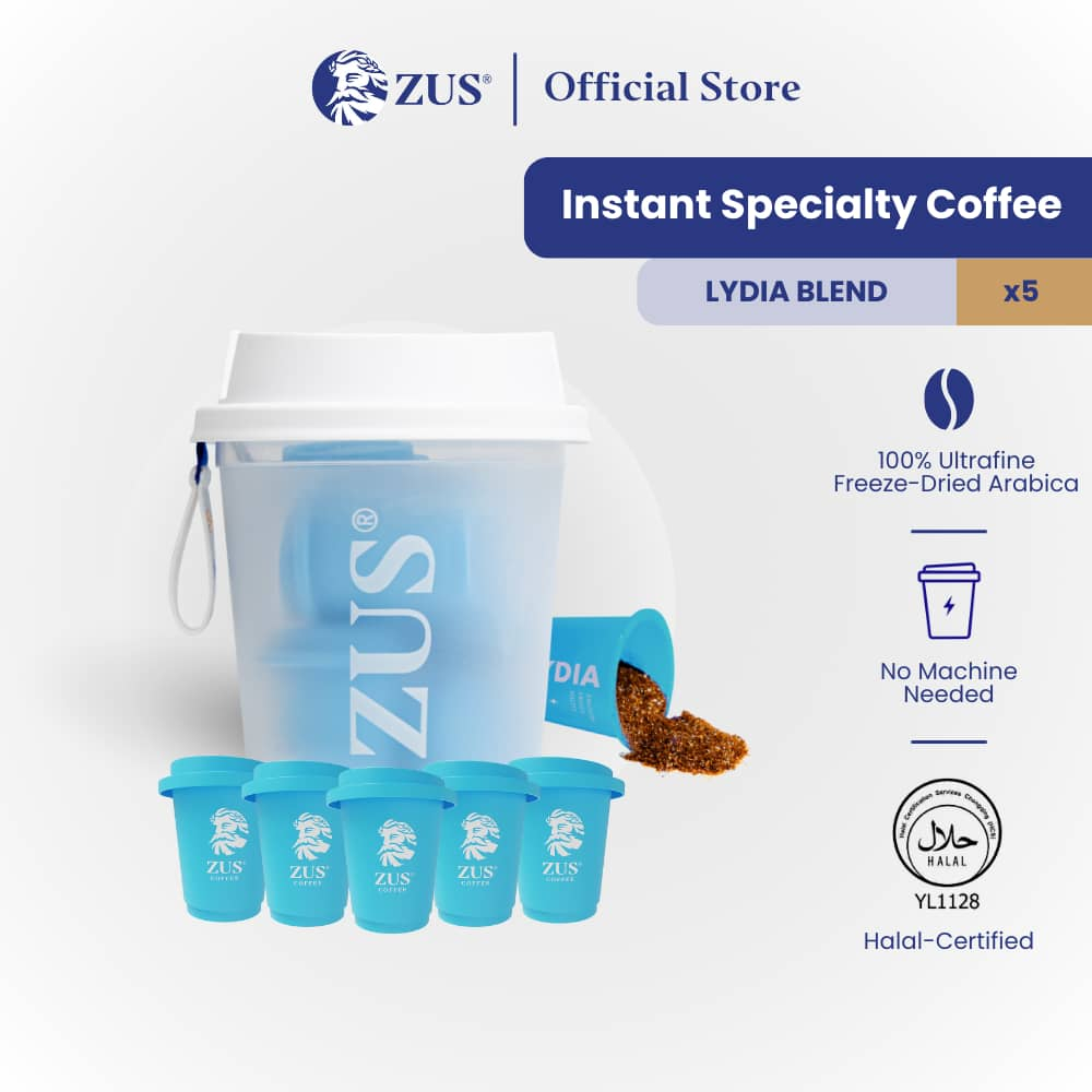 ZUS Superfine FD Instant Coffee Capsule Cup - Lydia (5's) | Shopee ...