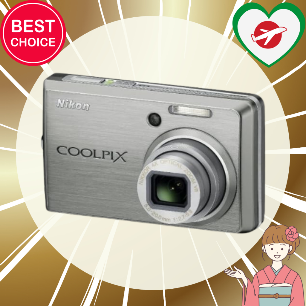 Nikon Digital Camera COOLPIX S600 Titanium Silver COOLPIXS600S USED ...