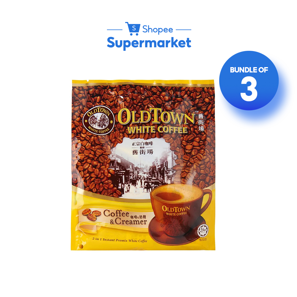 [Bundle of 3] Old Town Coffee & Creamer Instant 2in1 Premix White ...