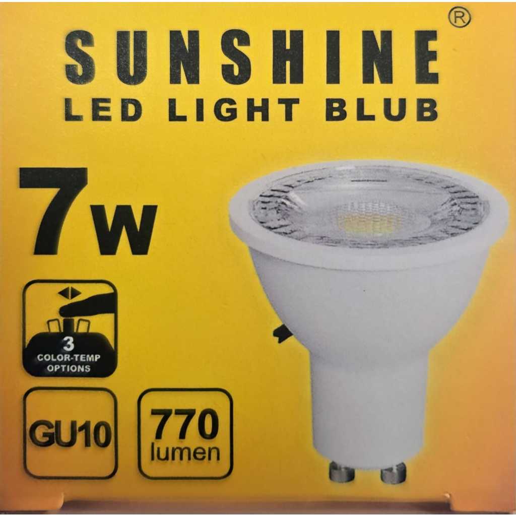 GU10 LED 7W 3 Tone Color Selectable by SUNSHINE Lighting | Shopee Singapore