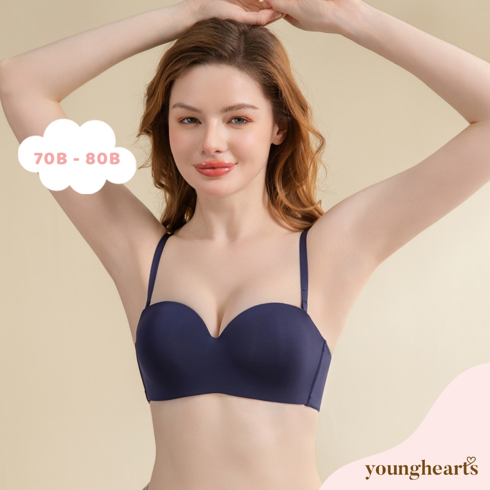Young Hearts Refined Curves Wireless Multiway Half Cup Bra Y23-20292 | Shopee Singapore