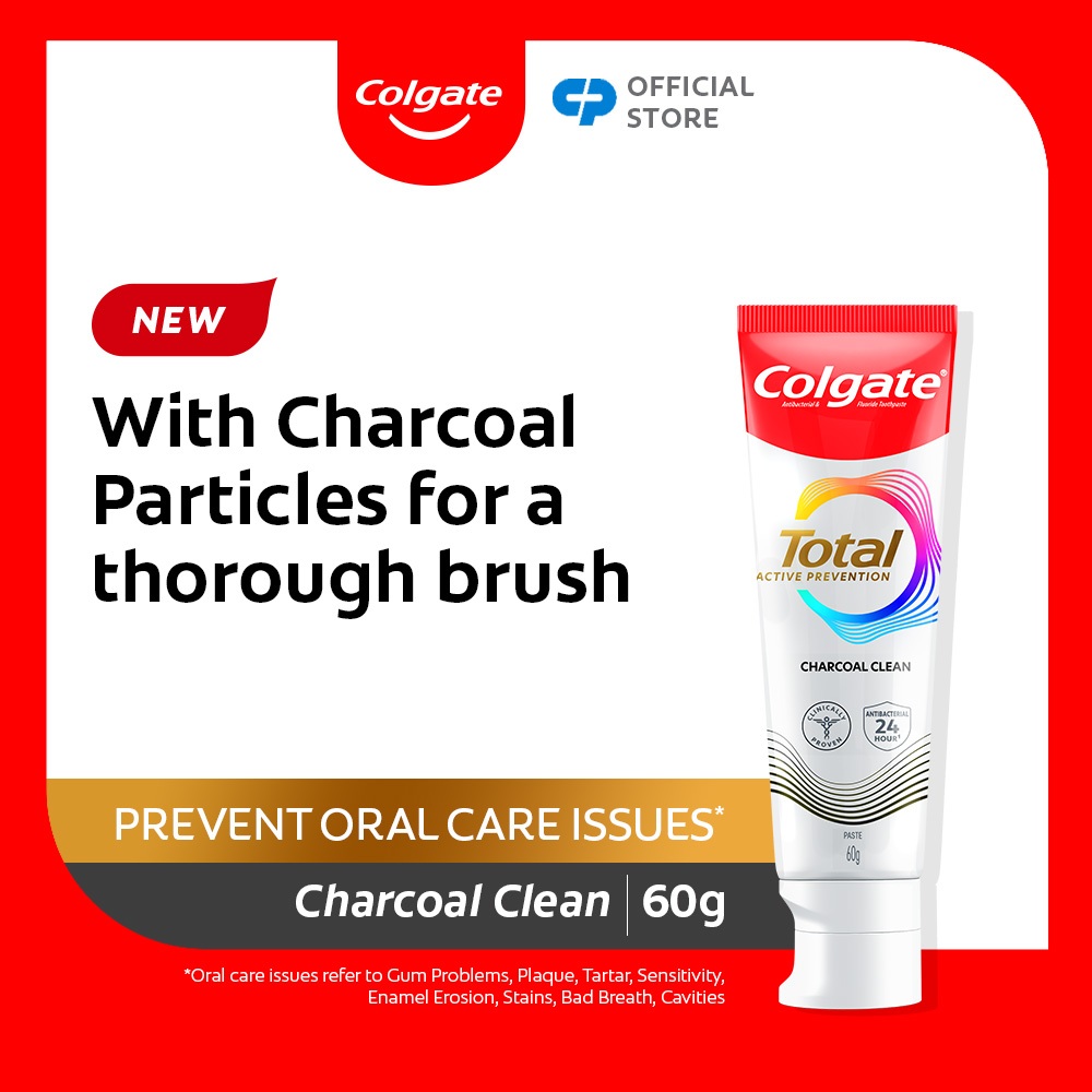 Colgate Total Charcoal Clean Toothpaste 60g Travel Sample Trial ...