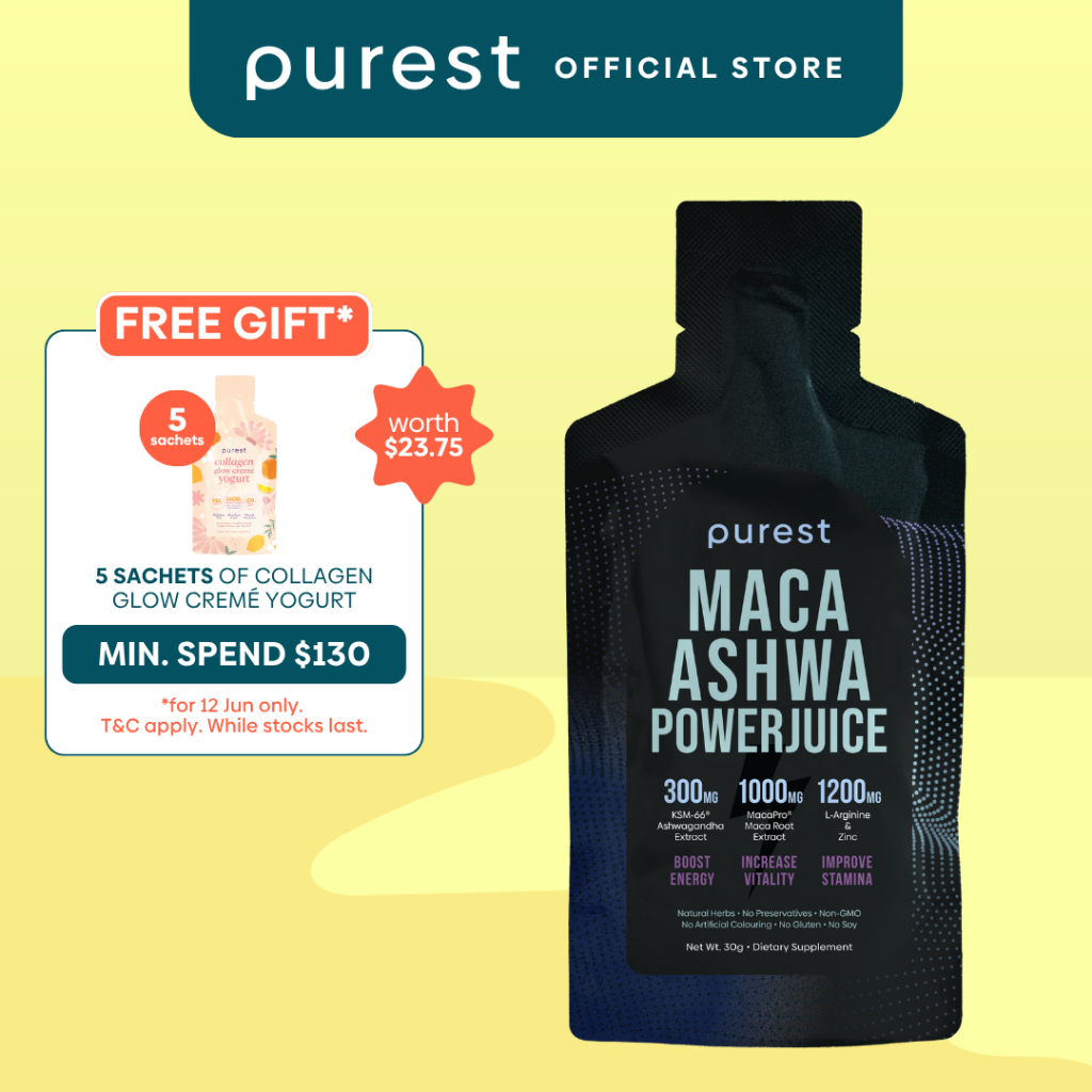 Purest Co Maca Ashwa Powerjuice (Energy, Stamina & Libido) | Shopee ...
