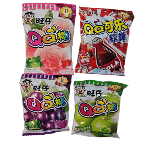 Want Want QQ Gummy (70g) - GreenApple/Peach/Grape/Cola | Shopee Singapore
