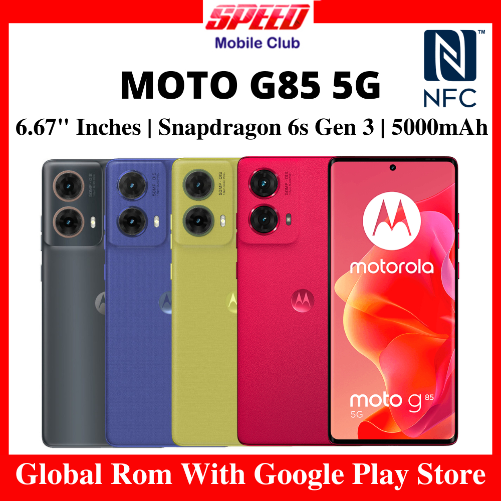 Moto G85 5G (12/256GB) NFC | eSIM | 6.67" Inches Super P-OLED Display ...