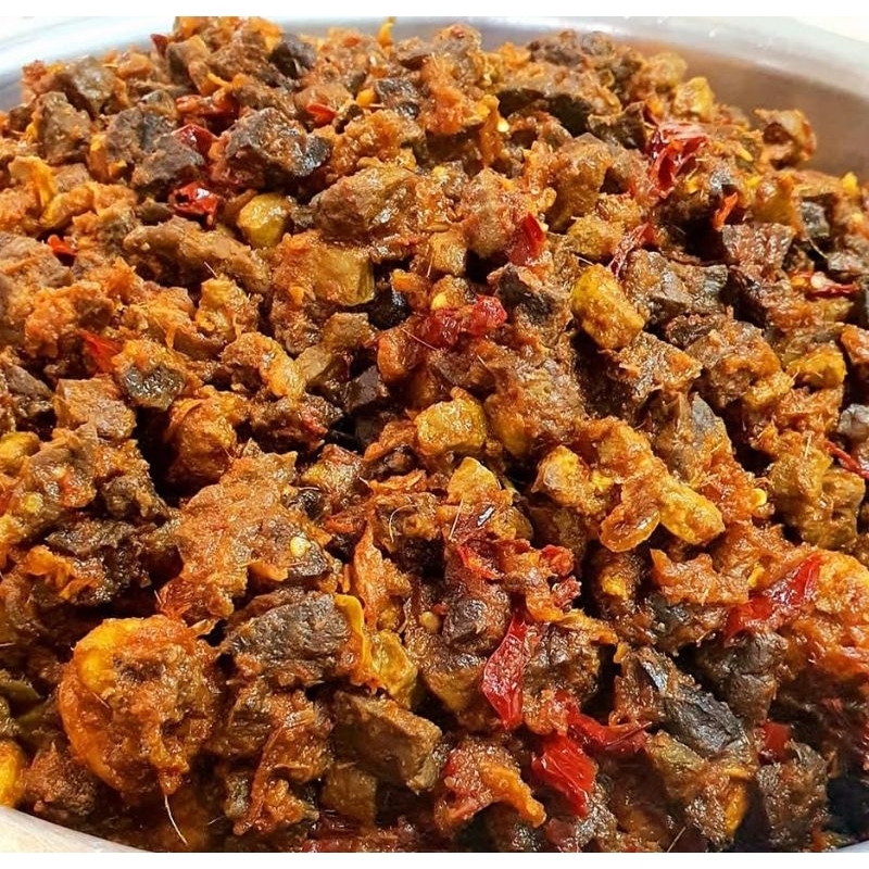 sambal goreng pengantin, rendang daging, hari raya, hari raya haji ...