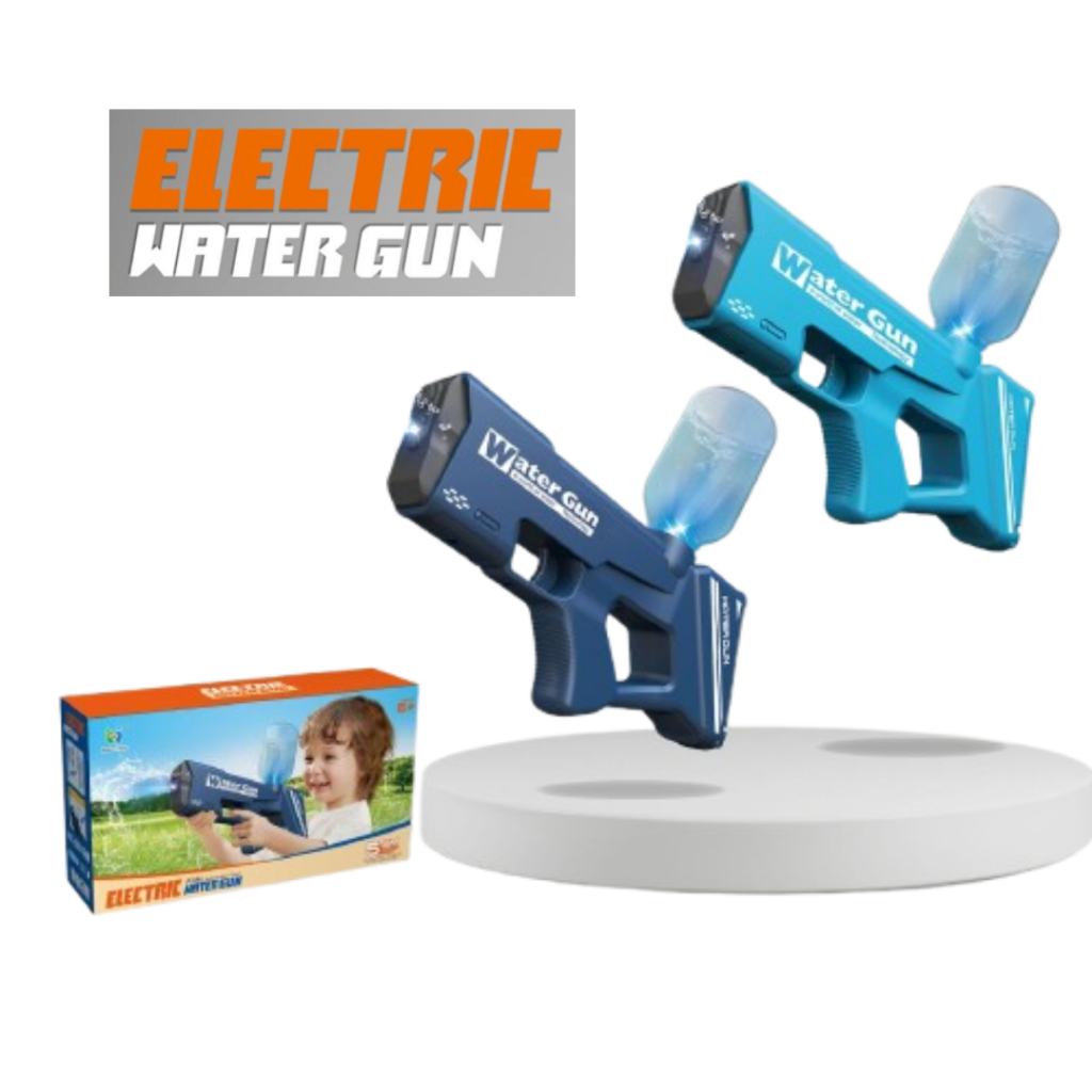 FERZ Electric Water Gun for Kids – 5–8m Range, 200ml Tank, Water Level ...