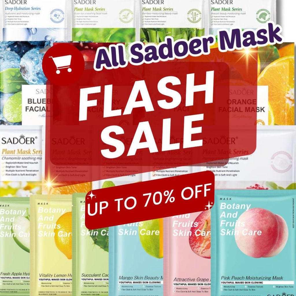 Sadoer Face Mask (All Series) - Moisturizing, Nourishing, Brightening ...