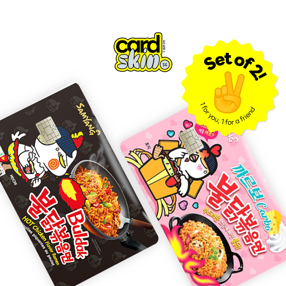 (2pc) Samyang Buldak Instant Noodles EZ-link Credit Card Sticker - Bank ...