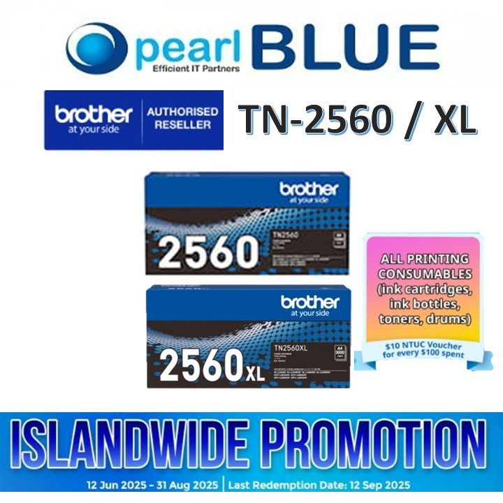 [ORIGINAL] Brother Toner TN-2560 TN2560 TN-2560XL TN2560XL / Drum DR ...