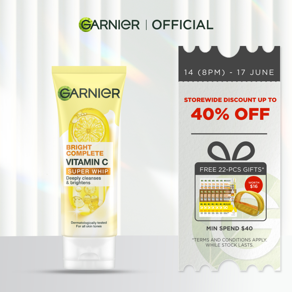 Garnier Light Complete Brightening White Foam 100ml (Gentle Deep ...