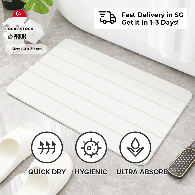 [SG Seller] Ultra Absorbent Diatomite Mat 💦🛁 Super Absorbent, Fast ...