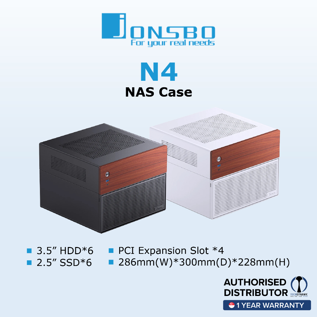 JONSBO N4 Micro-ATX NAS PC Case - Black & White | Shopee Singapore