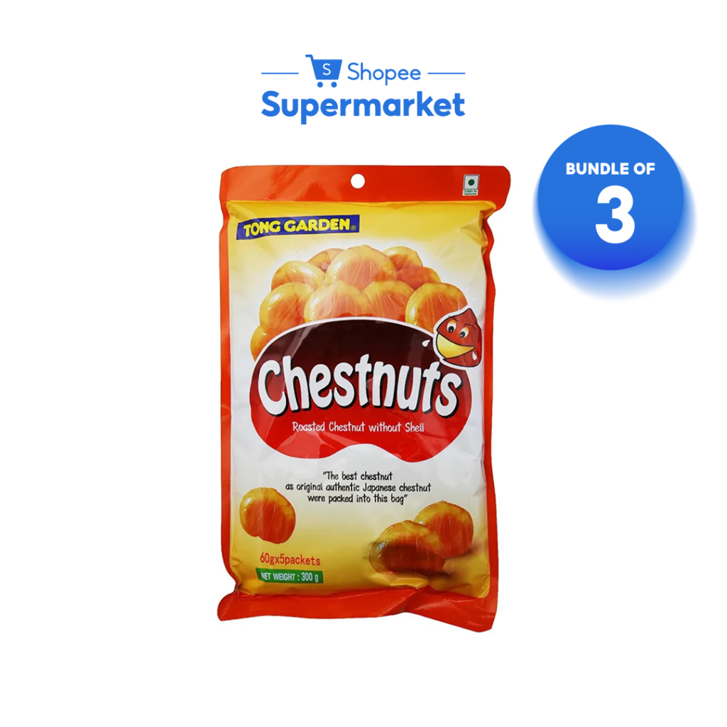[Bundle of 3] Tong Garden Roasted Chestnuts Without Shell (300g ...