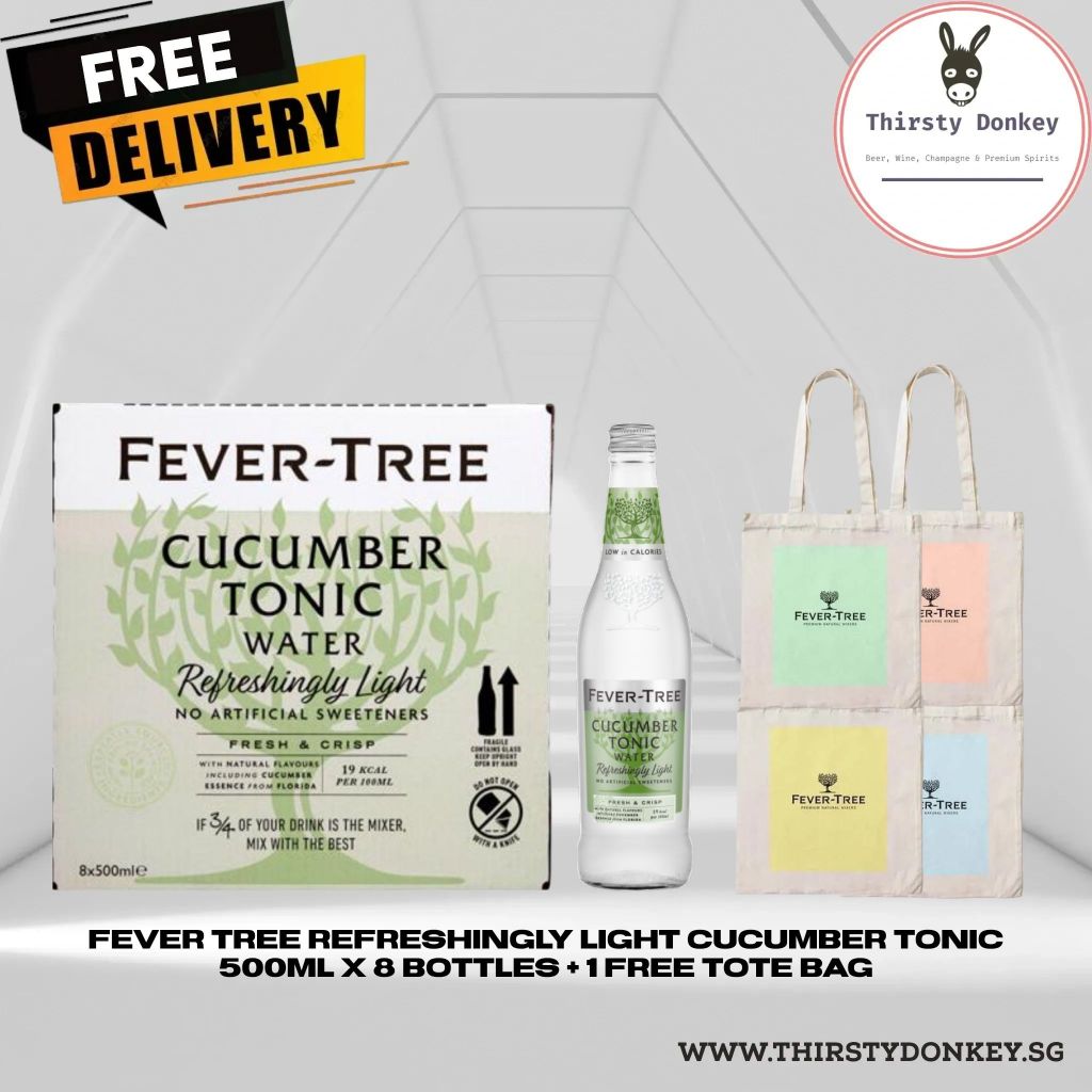Fever Tree Refreshingly Light Cucumber Tonic - 500ml x 8 bottles (BBD ...
